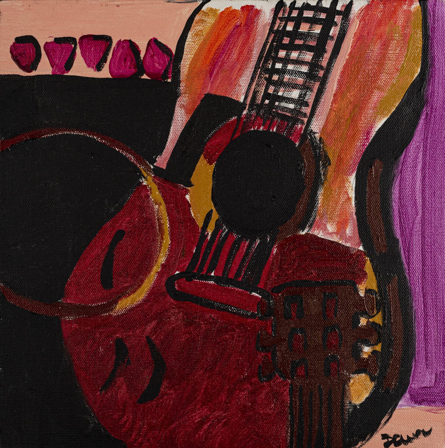 Broken Acoustic, Guitar, Guitar Art - Dawn M. Wayand Arts